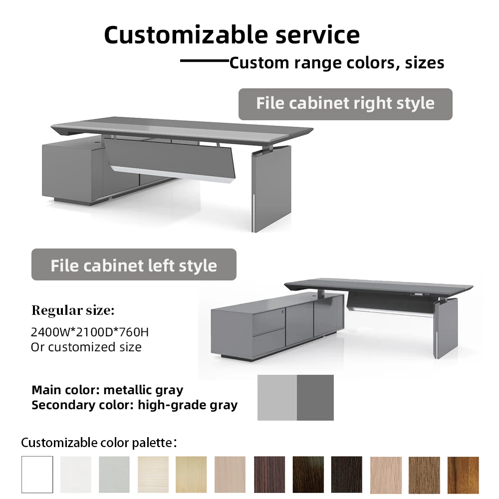 L-shaped Office Computer Table Home Office Desk Furniture Ceo Modern ...