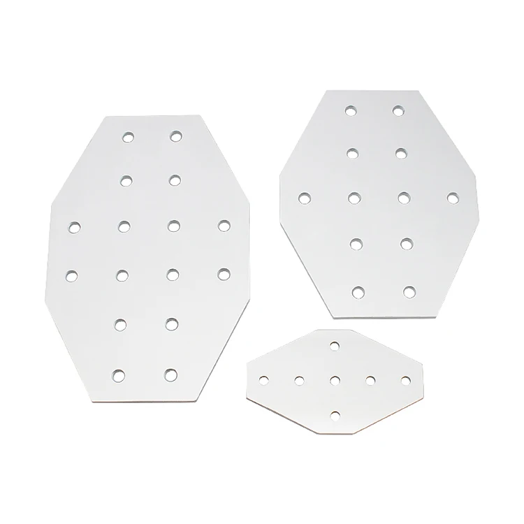 40 Series 7 Hole Cross Shape Joining Plate 40mm Wall Shelf Bracket 40 ...