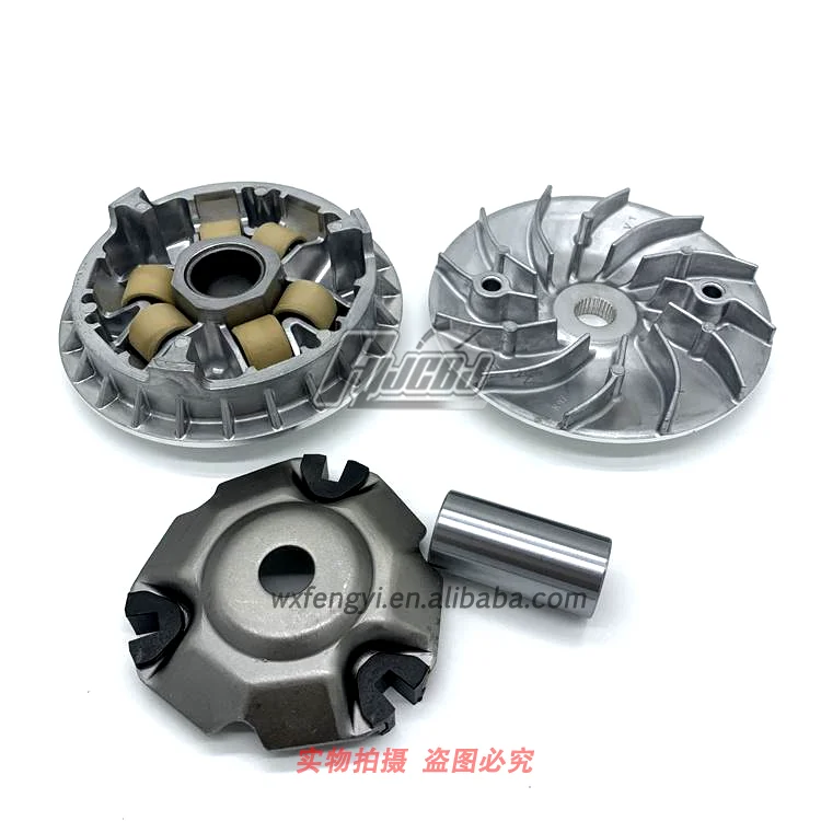 Motorcycle Parts Variator Set With Roller Fan Drive Pulley Clutch for ...