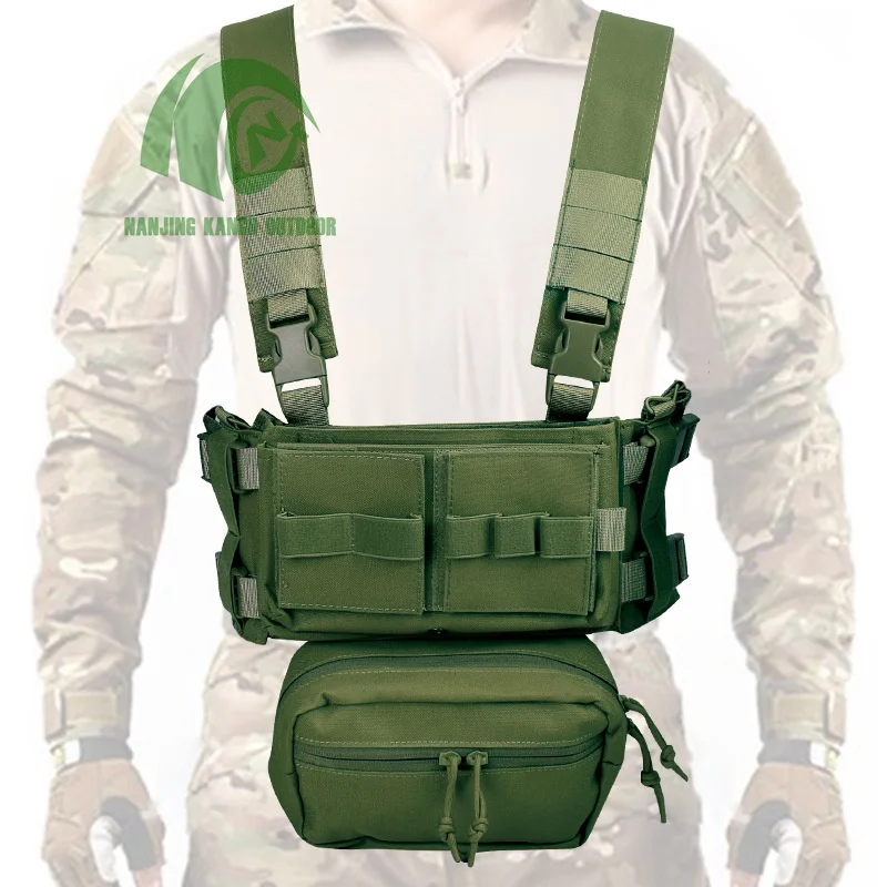 Kango Camouflage Mk3 Chest Rig With Multi-functional Pouches Tactical ...