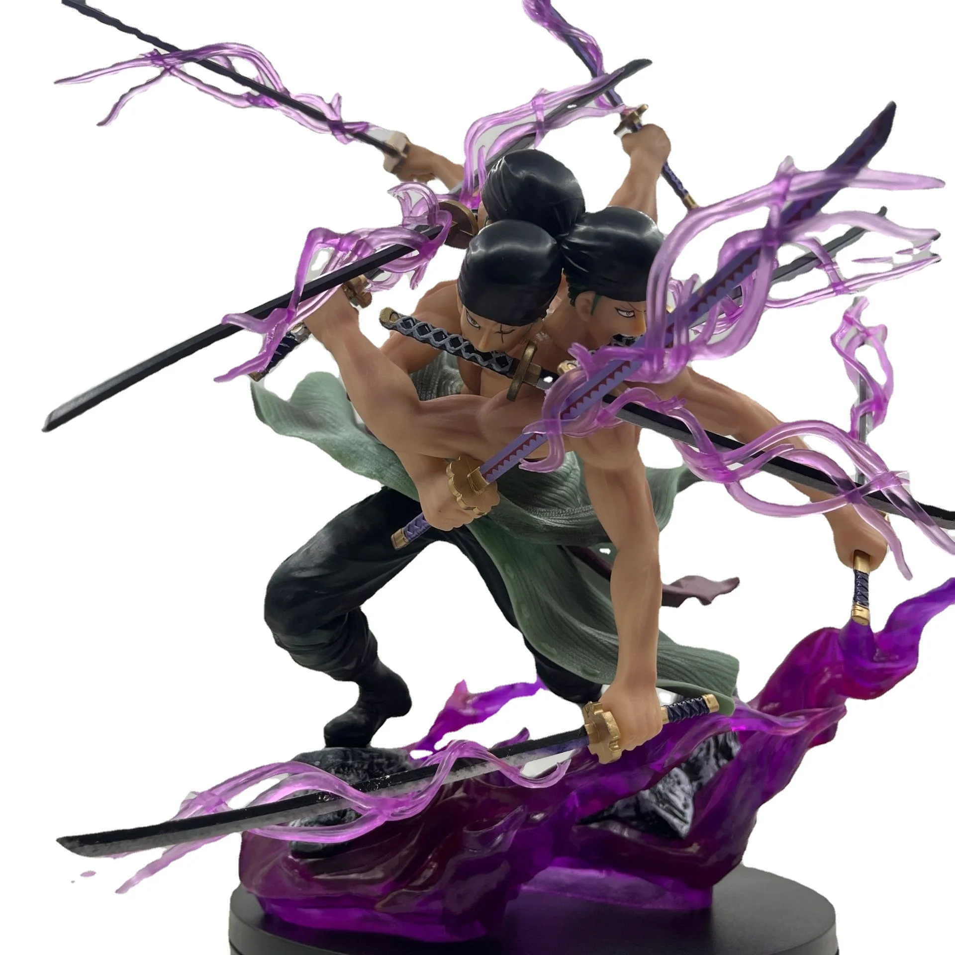 Wholesale Anime Figure Toy Plastic Zoro Three Heads Model Statue ...