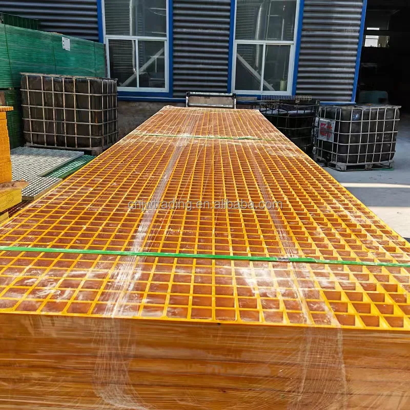 Fiberglass FRP Grating - Durable, Lightweight, and Safe