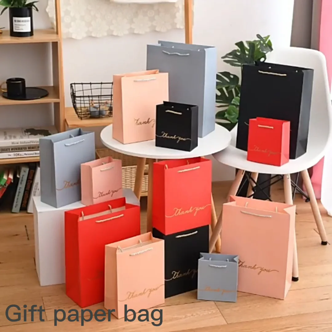 Luxury Custom Logo Hot Foil Stamping Wedding Gift Paper Shopping Bags ...