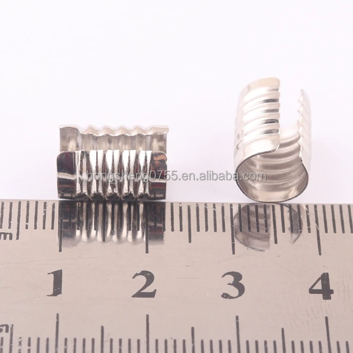 Metal Round Cord Rope End Clamp Clip For Webbing Strap Fastener - Buy ...