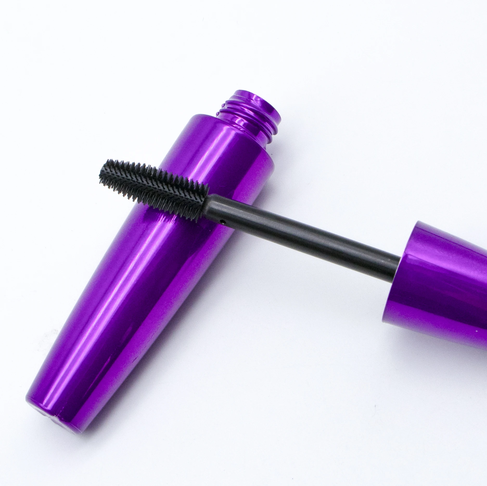 Blowing Bottle Injection Mascara Tube Bright Purple Coarse Rubber Brush ...