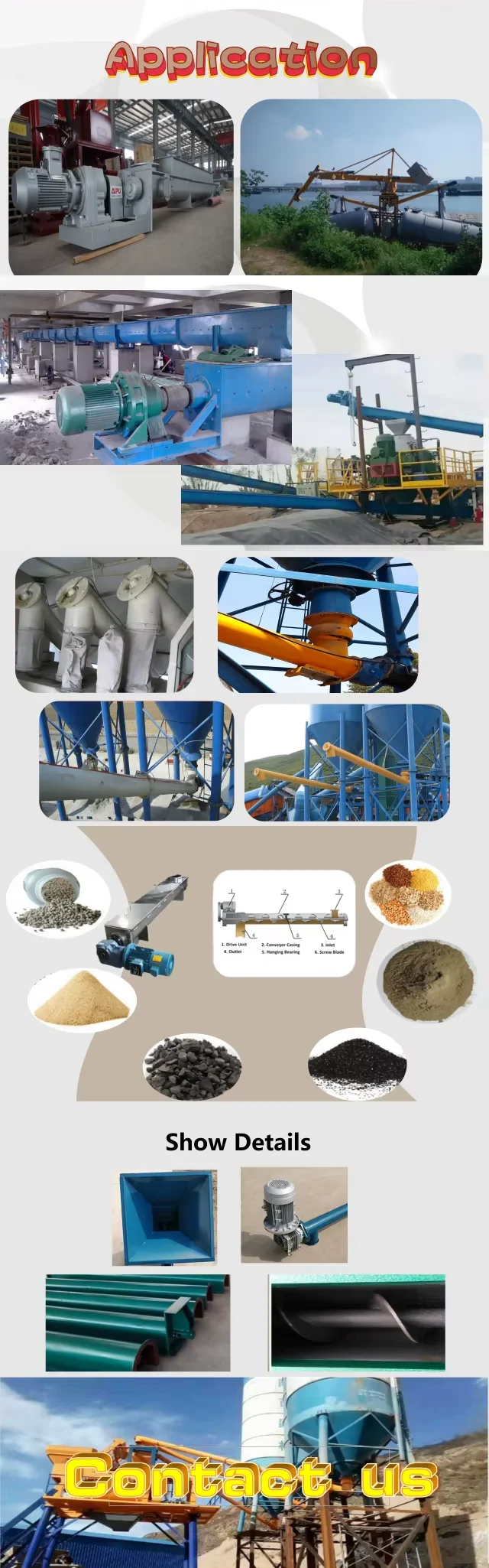 FBD U-Shaped Screw Conveyor - Efficient Material Handling