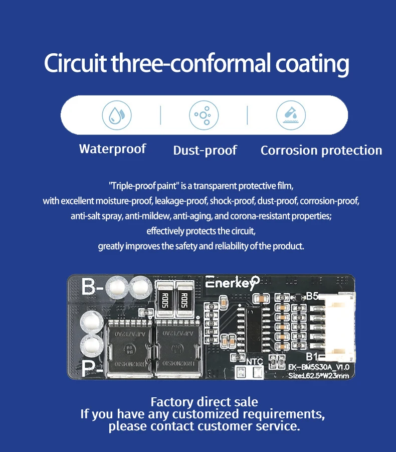 Enerkey 5S 30A BMS - Reliable Lithium Battery Protection