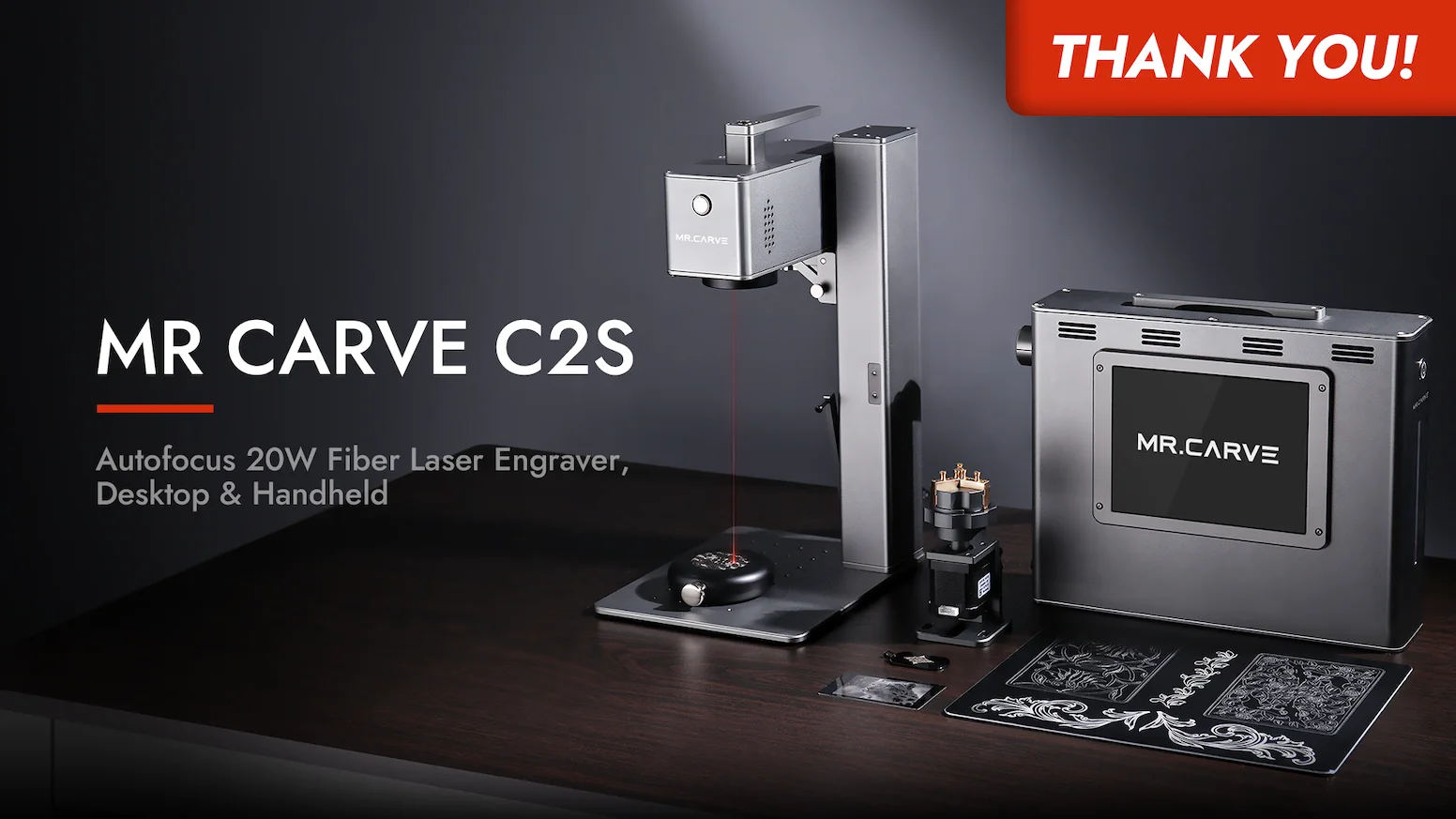 Mobile App Operation Mr Carve C2S 20W Fiber Laser Engraving Machine