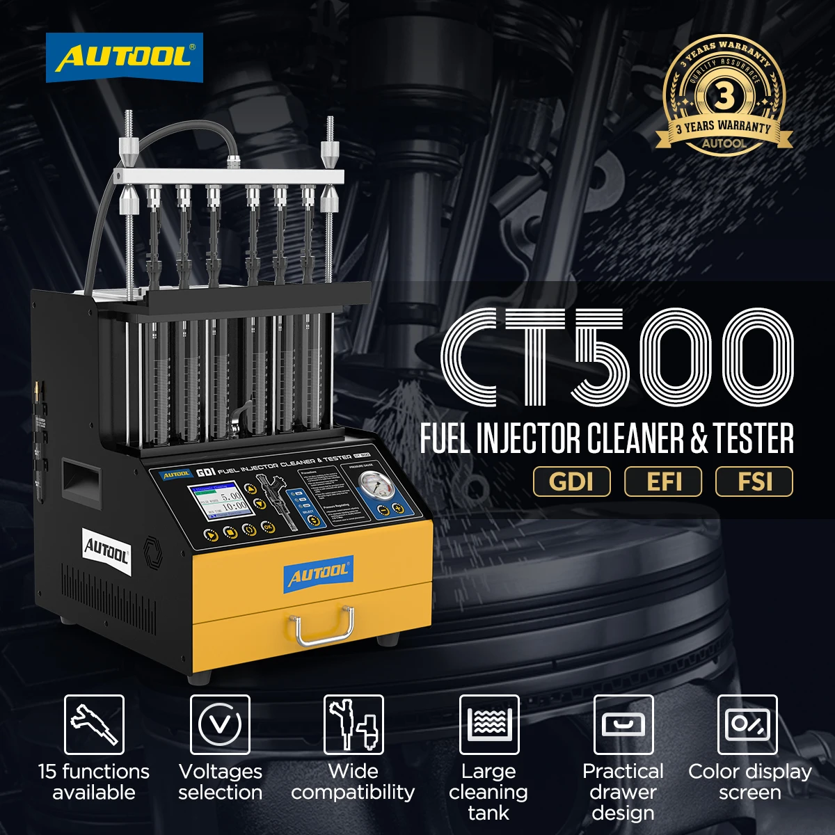 AUTOOL CT500 Injector GDI Cleaner - Efficient & Reliable