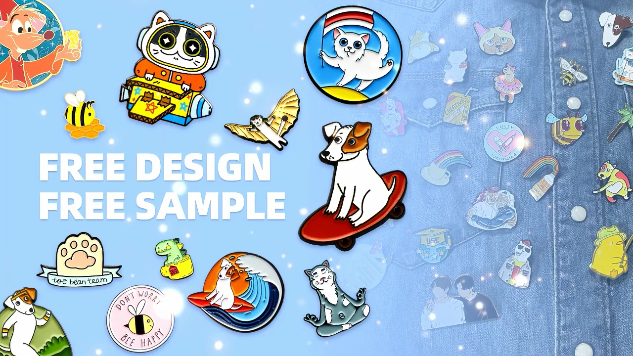Renhui Cute Custom Metal Crafts Badges Lapel Pins Enamel Pins For Girls ...