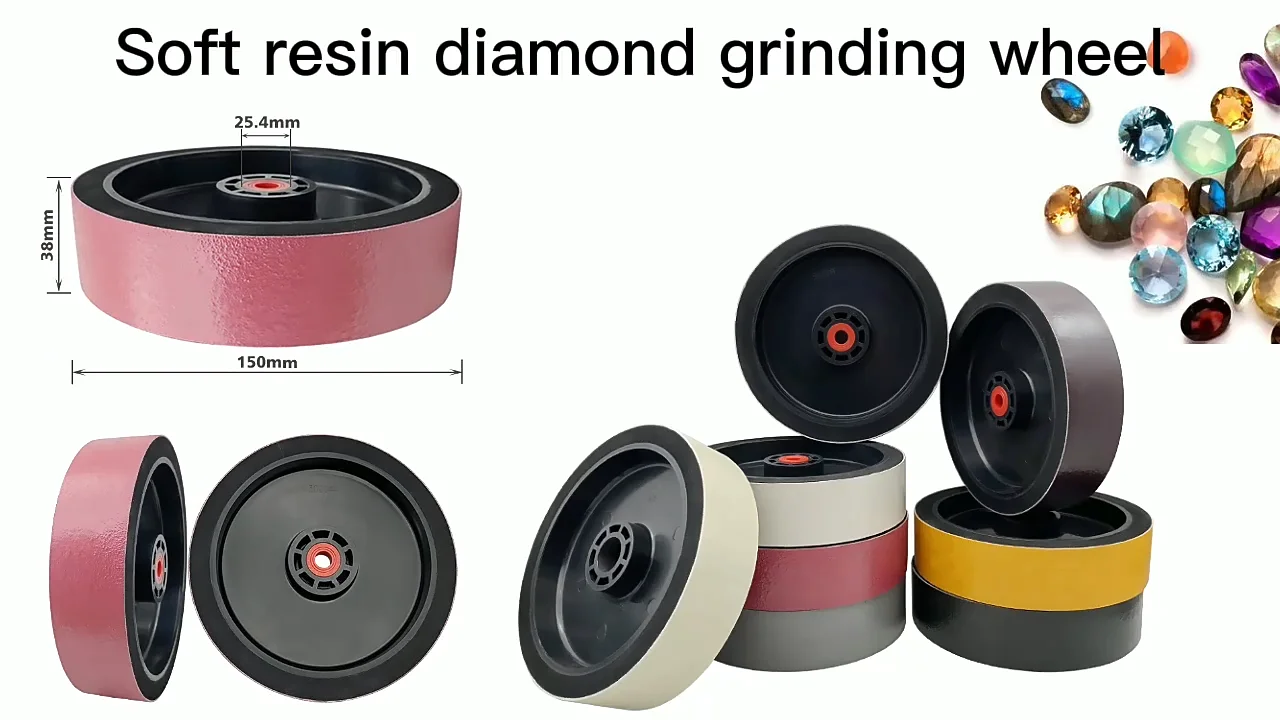 8inch Soft Resin Bond Diamond Grinding Wheel For Gemstone Grinding ...