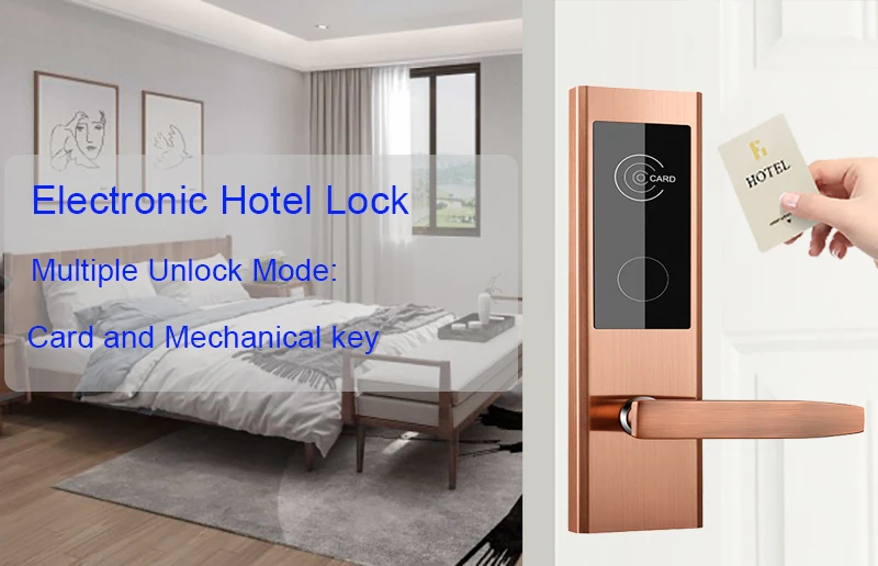 2022 in Stock Hotel Key Card Reader Card Swipe Door Lock System Digital ...