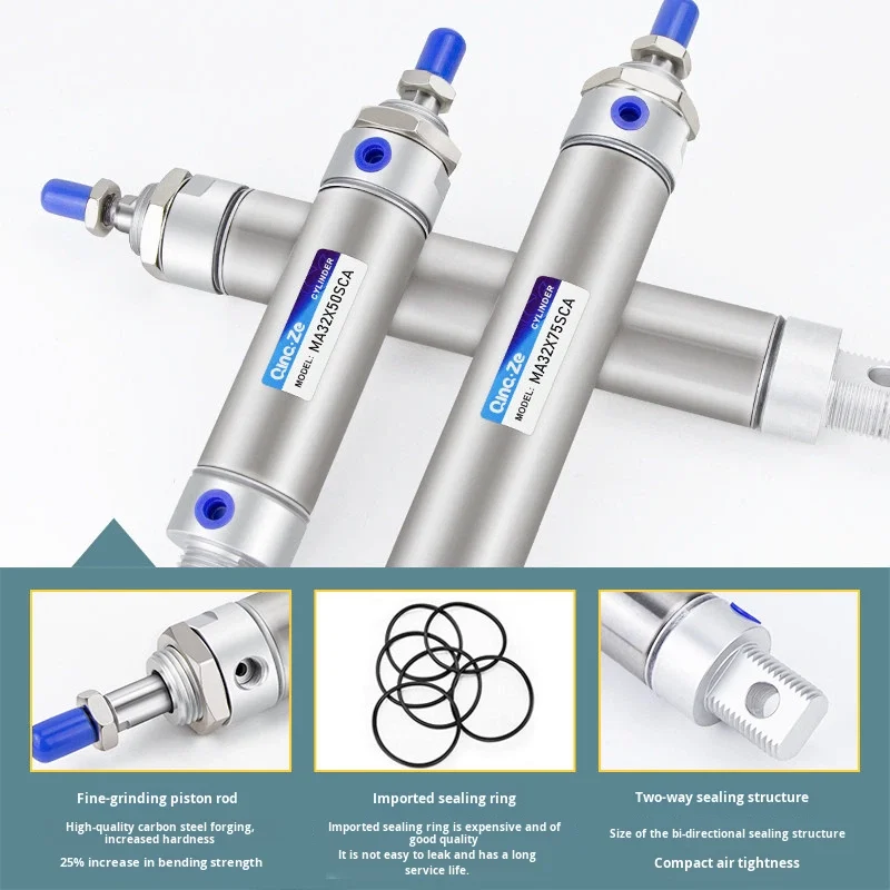 Stainless Steel Mini Small Cylinder Pneumatic Nonstandard Pneumatic ...