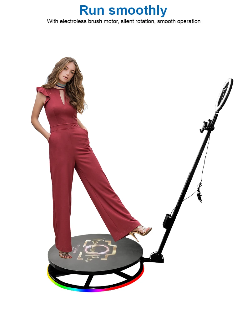 100cm Party Supply Photo Booth Led Ring Light Video Selfie Booth ...