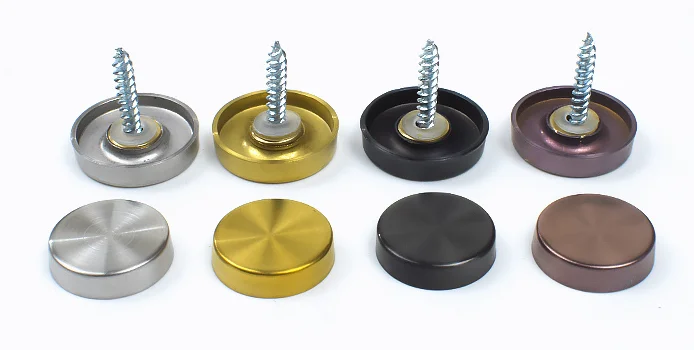 Stainless Steel Decorative Screw Cap Covers for Mirrors
