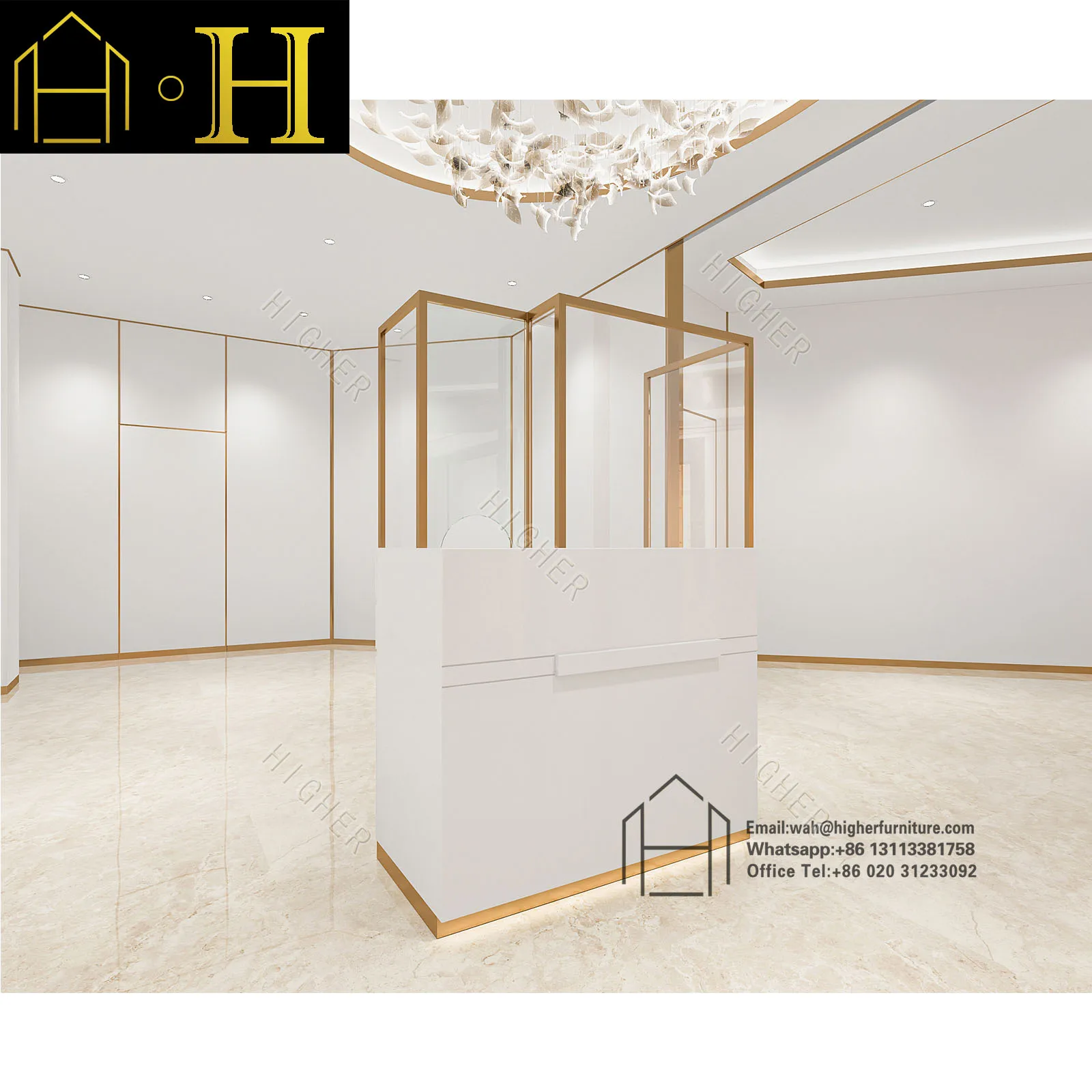 Modern Simple Company Checkout Counter Front Desk Beauty Salon Clothing ...