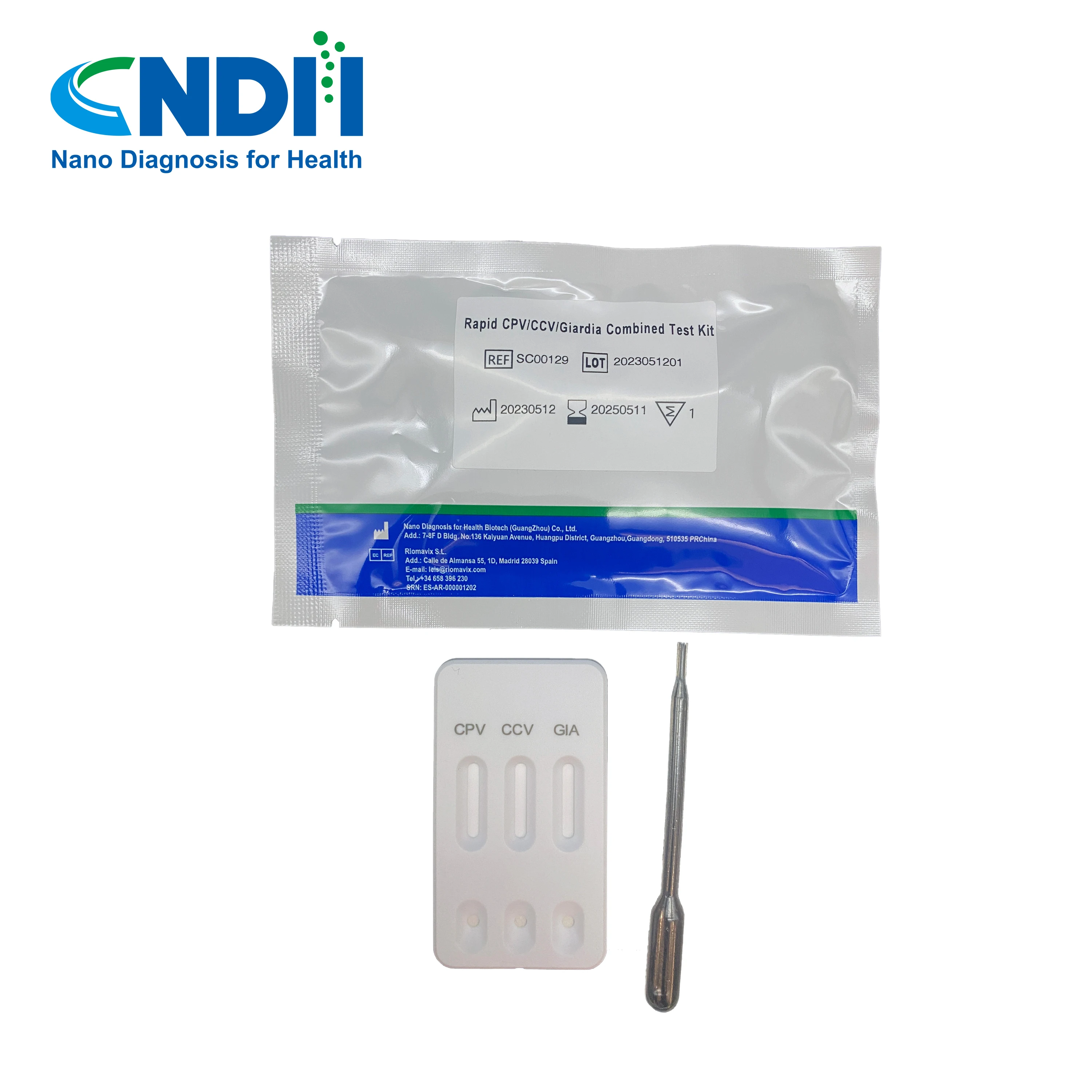 Veterinary Product Canine Disease Rapid Diagnostic Test Kit Cpv Ccv Gia ...