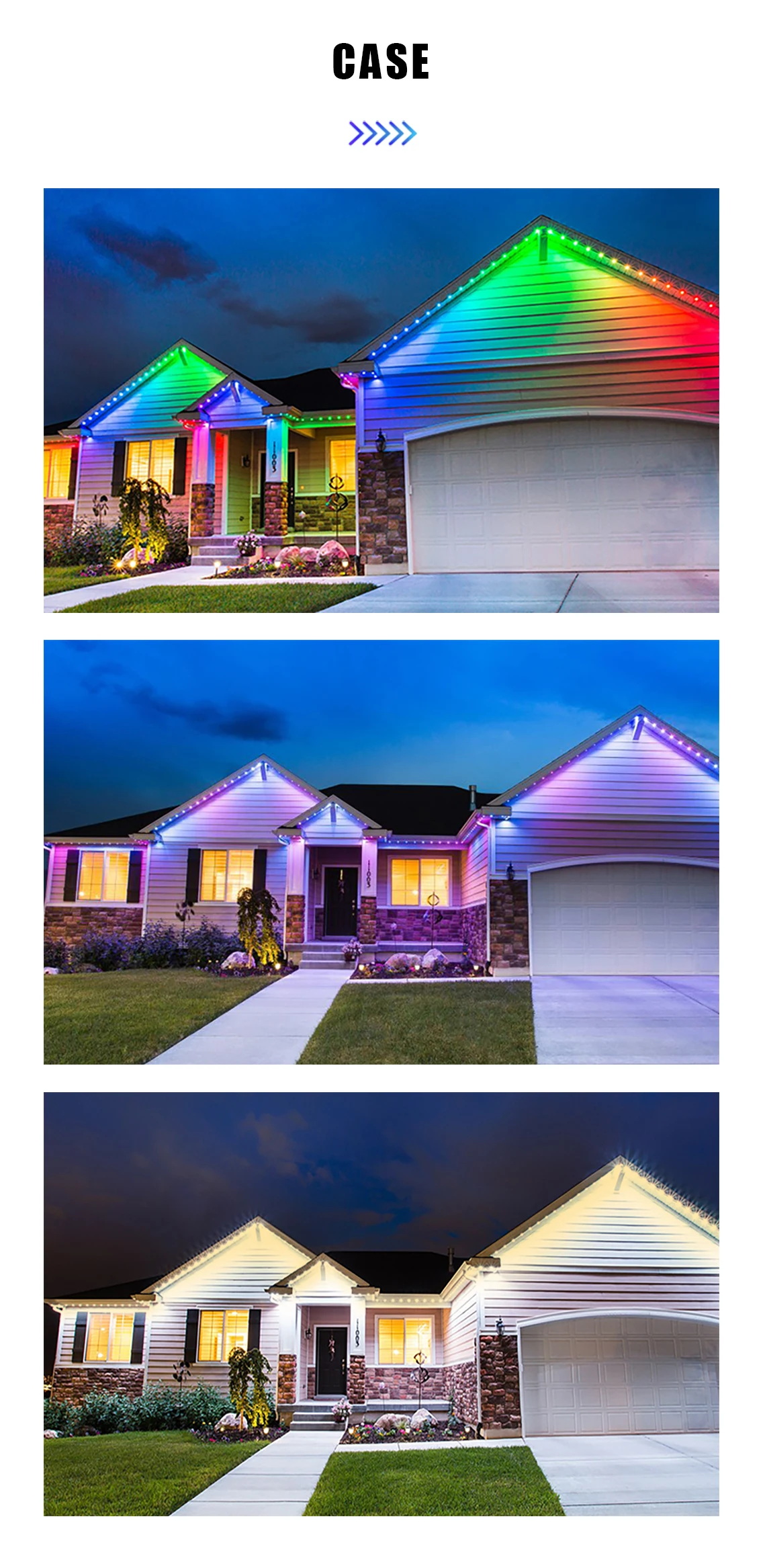 24v Pixel Ucs2904 12v Decorations Rgbw Light Permanent Christmas Lights ...