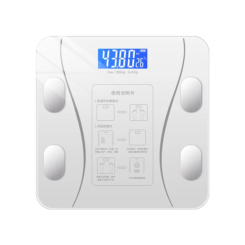 New Arrival 180kg Smart Bluetooth Bmi Function Digital Body Fat ...