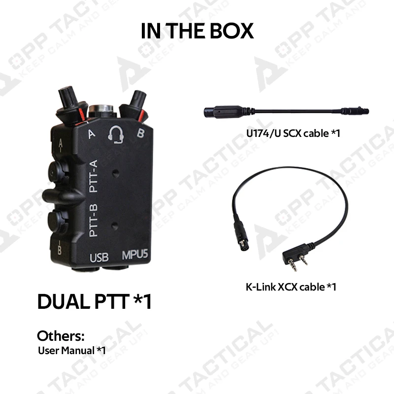 New FCS-TACTICAL MPU5 Standard Dual PTT Single and Dual-Channel ...