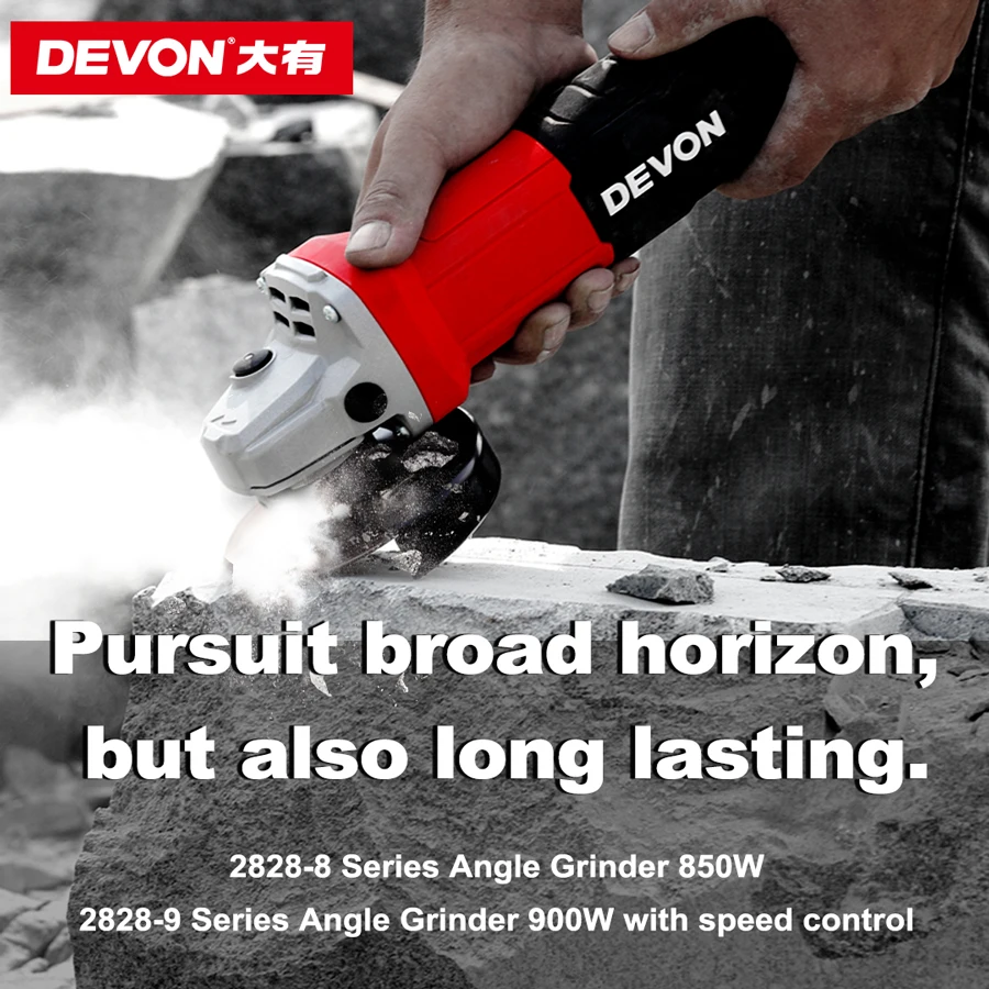 DEVON Electric Angle Grinder - High Performance & Control