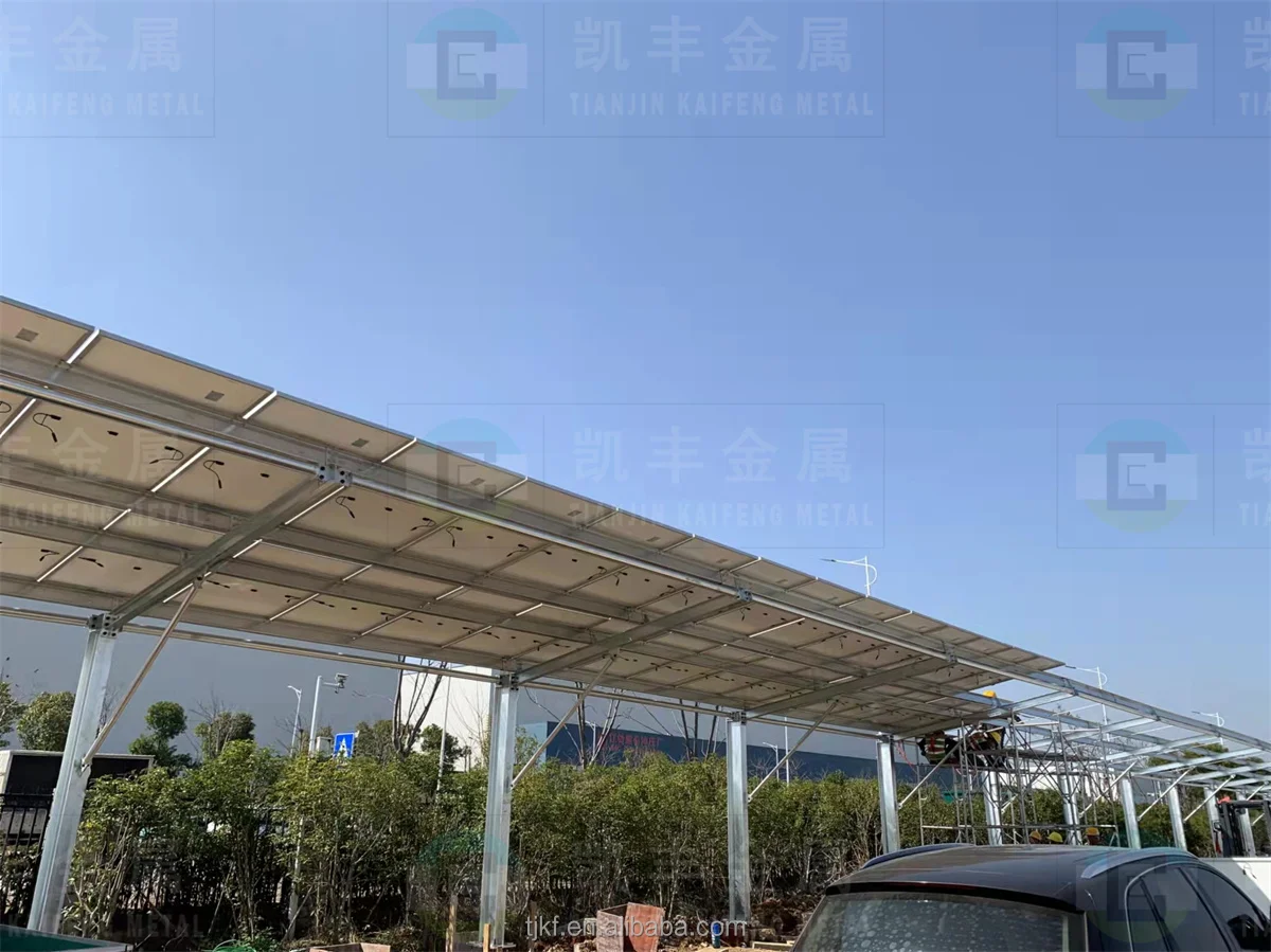 Bipv Parking Racking Structure Solar Galvanizing Carport Mounting ...