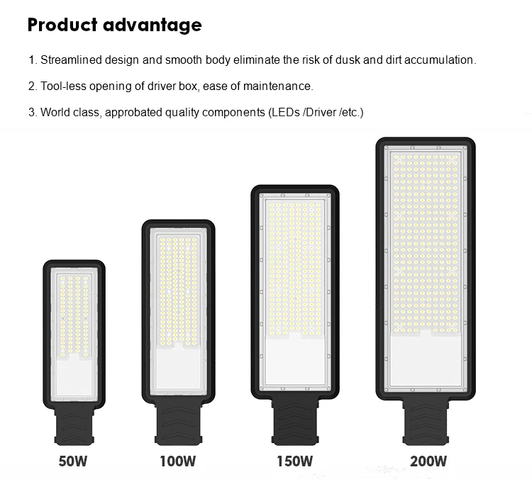 Modern Smart Sensor Road Street Lamp 50w 100w 150w 200w Control ...