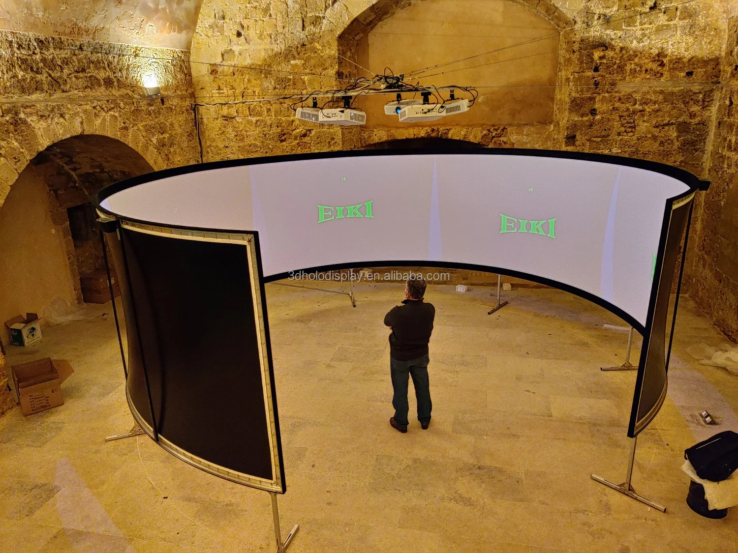 180 / 220 / 360 Degree Curved Projector Screens for Flight Simulators