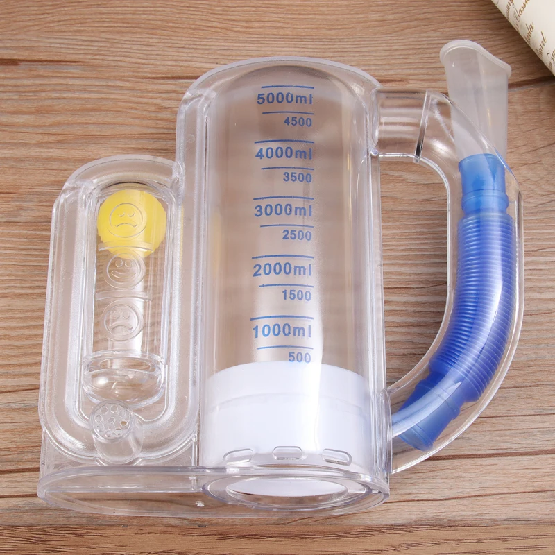 5000 Ml Lung Health Vital Capacity Apparatus Trainer Breath Breathing ...