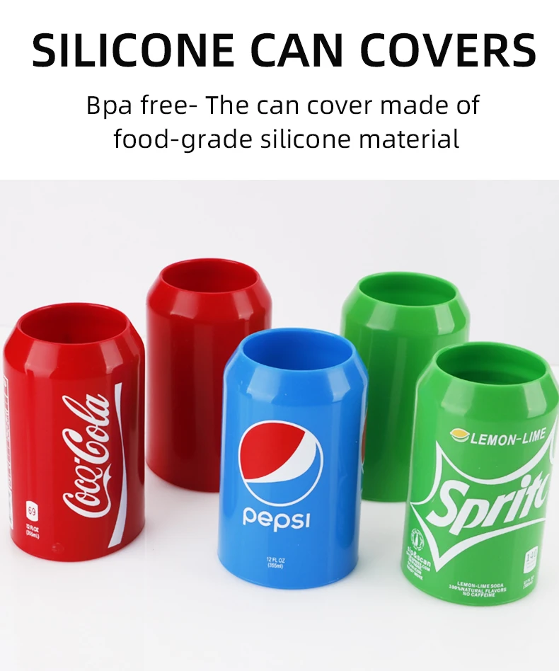 Leatchliving Beer Can Covers Silicone Sleeve Hide a Beer -Hide Your ...