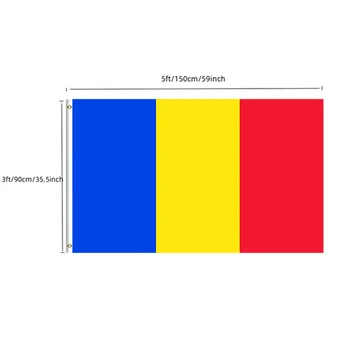 3x5 Ft Romania National Flags Of Different Countries Waterproof Country ...