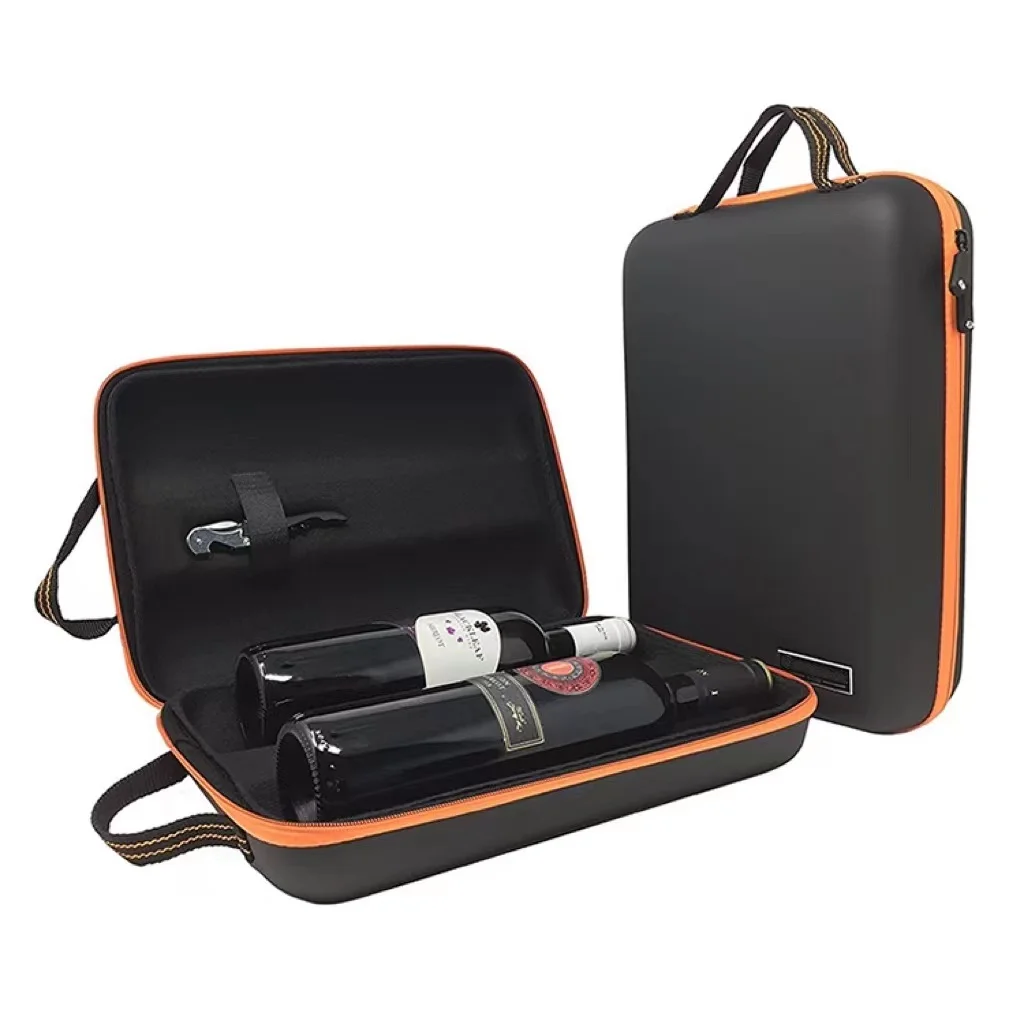 2023 Custom Wine Gift Bag Christmas Hard Eva Red Wine Bottles Cover Bag ...