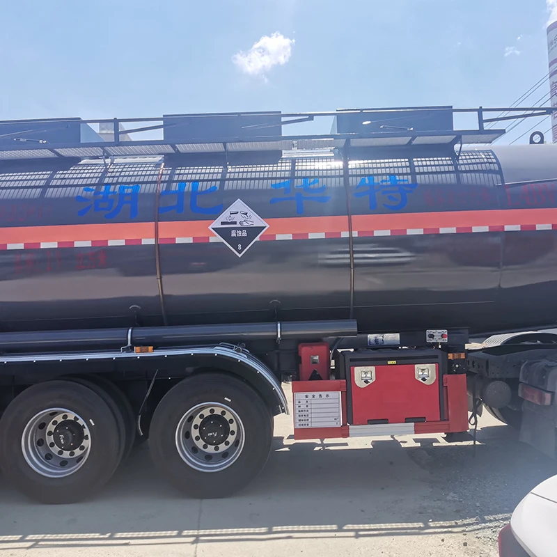 Sodium Hypochlorite Transport Tank Chloros Delivery Tank Trailer For ...