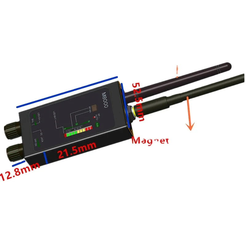 M8000 Detector - Anti Spy RF Signal Detector & Bug Sweeper