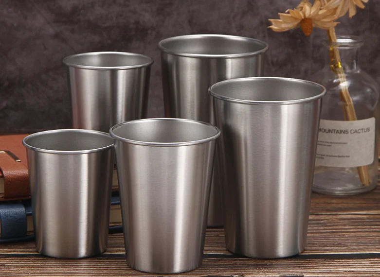 Custom Stainless Steel Water Cup Electrolytic Polishing Single Layer ...