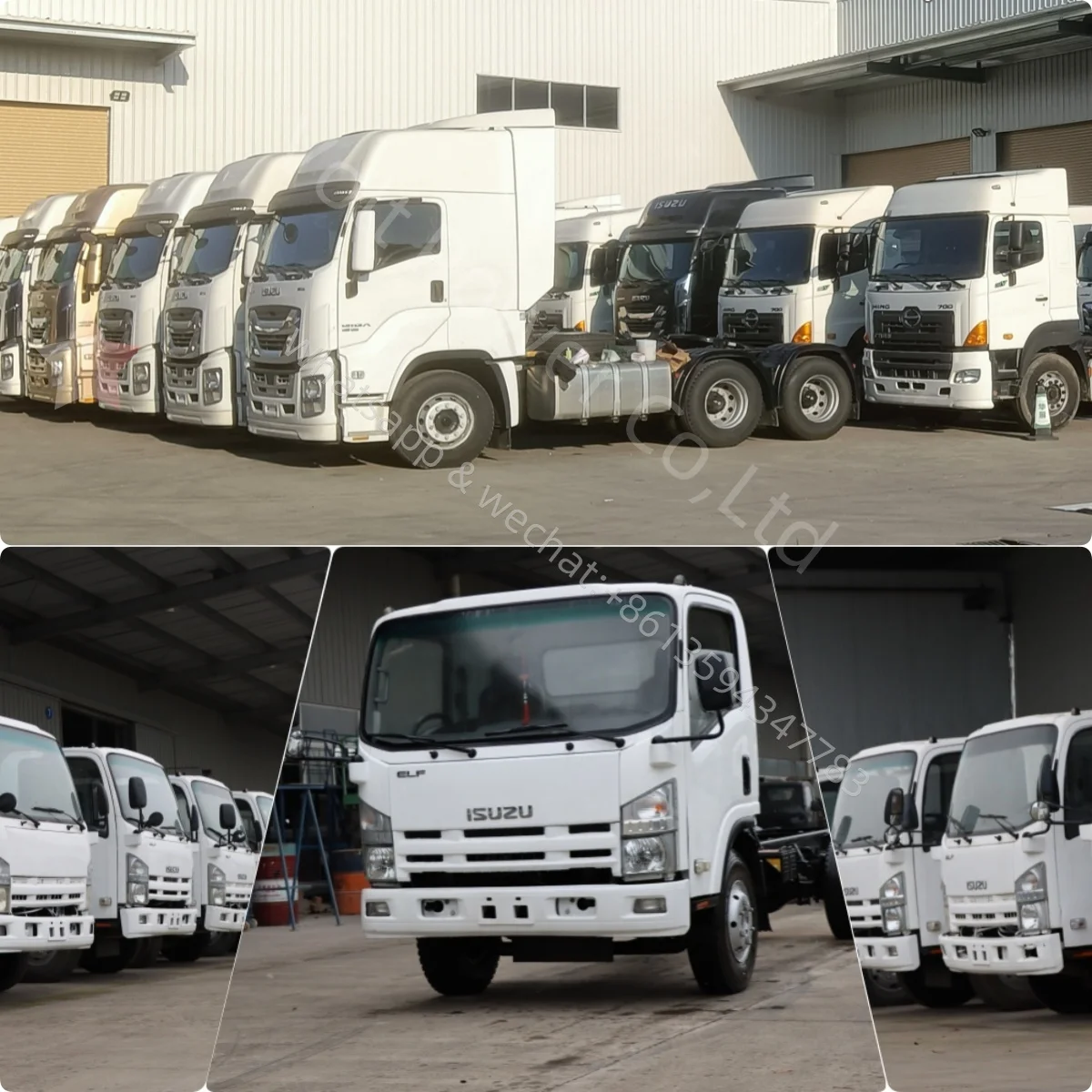 ISUZU NKR ELF 4x2 Dropside Mini Truck KV600 3 Seats 130hp Automatic ...