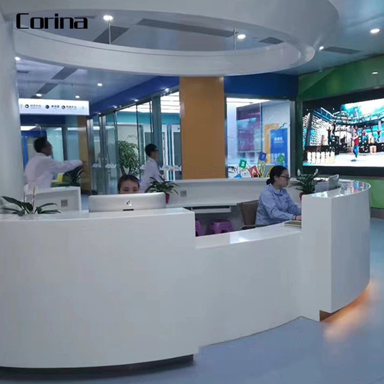 Top quality circular medical reception desk nurse station front desk ...