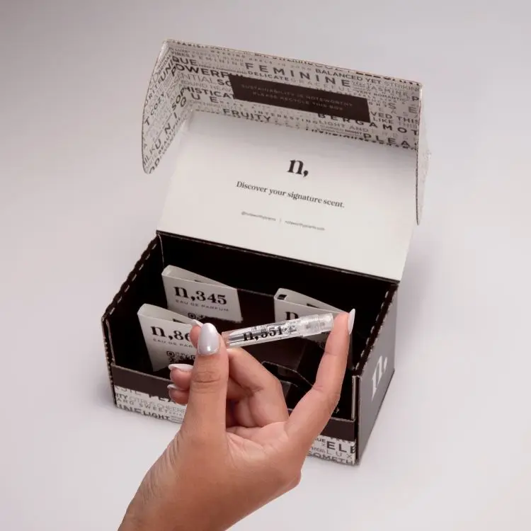 Custom Cardboard Dropper Vials Packaging Essential Oil Serum Bottle ...