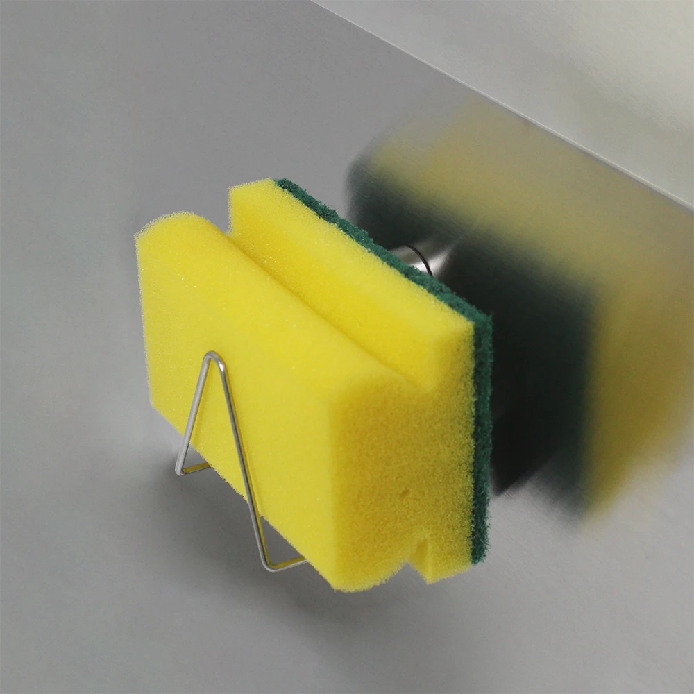 Magnetic Sponge Holder - Stainless Steel for Kitchen