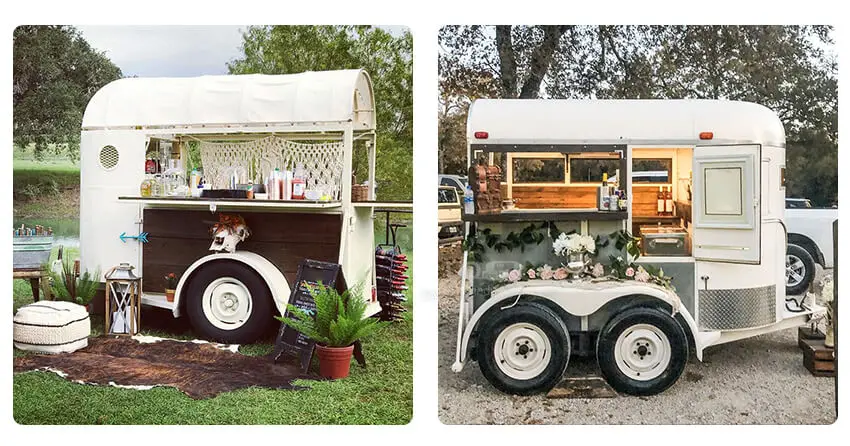 Custom Vintage Taco Street Food Van Cart Fast BBQ Trailers Mobile Food ...