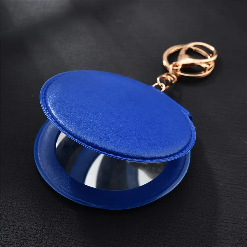 Cute Double-sided Portable Mirror Keychain - Mini Light Keychain, Oem