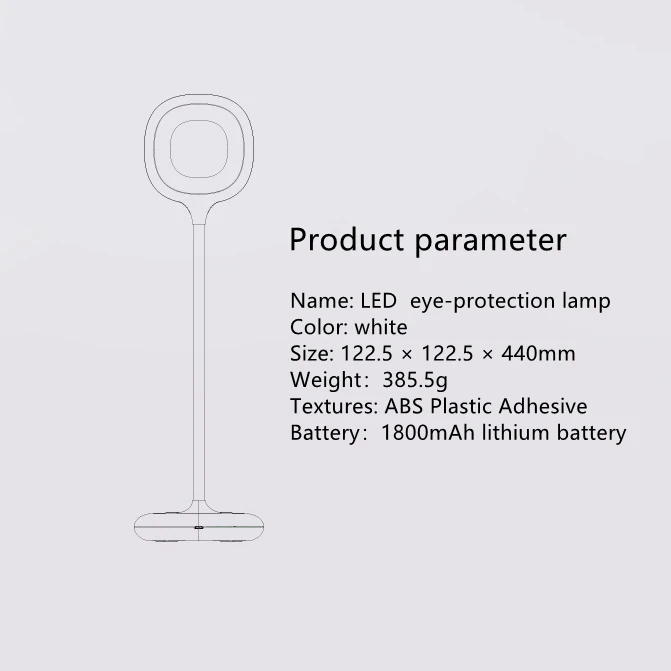 Inveer TUV RG0 Low Blue Light LED Table Lamp - 4hrs Battery