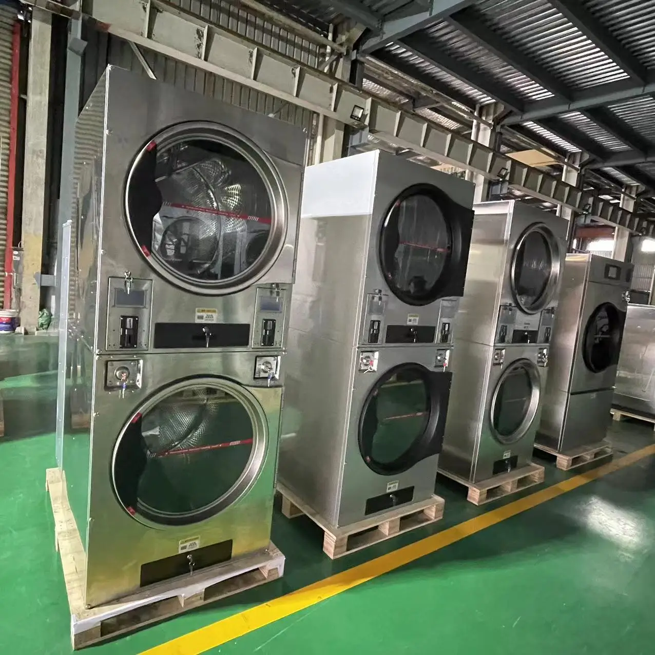 Mavis Wash Laundry Equipment Fully Automatic Commercial Stack Layer ...