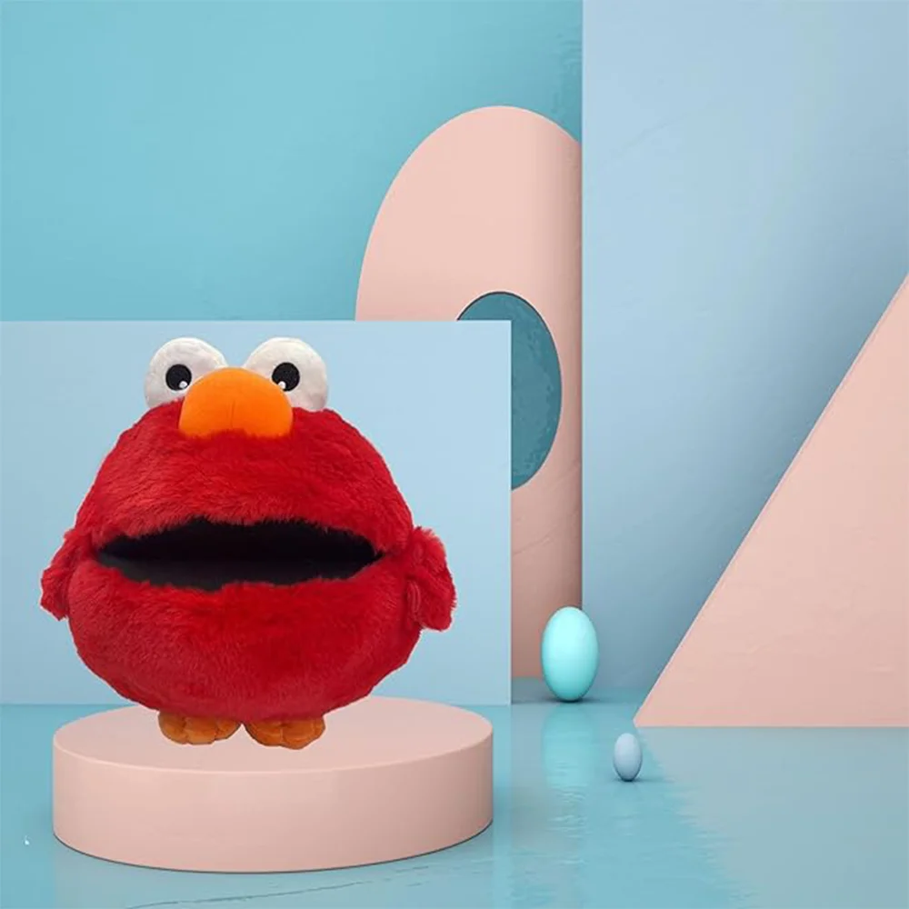 Funny Shape Eye-catching Stuffed Red Doll Plushie Big Mouth Toy For ...