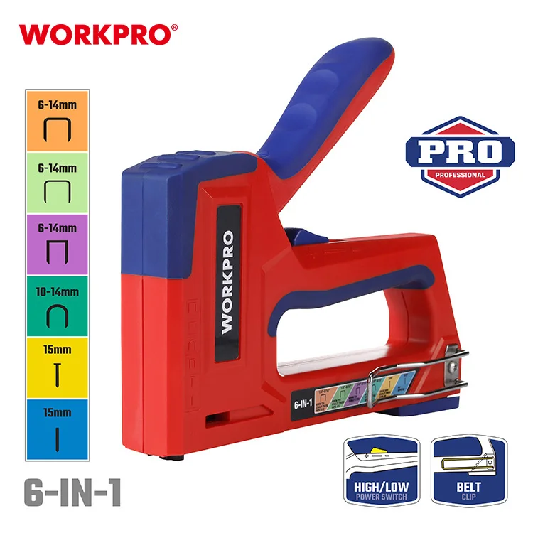 WORKPRO 6 in 1 Staple Gun - Versatile for DIY & Carpentry