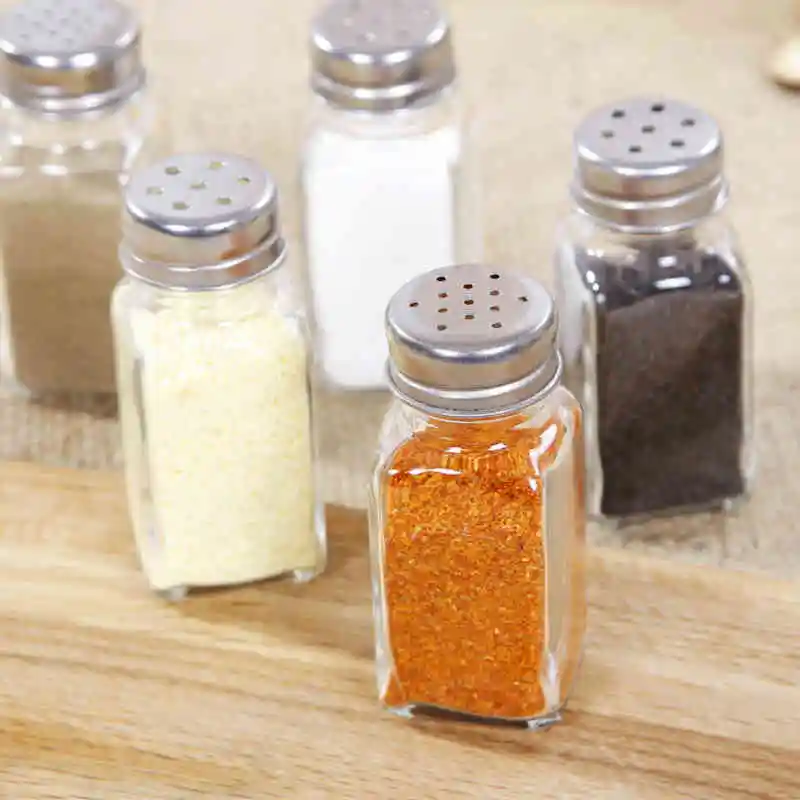 Salt Pepper Shaker Bottle Spice Jar 3oz 90ml Glss Container For Spices ...