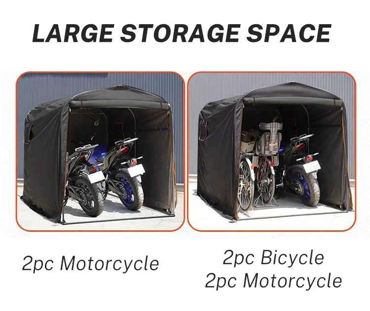 HOMFUL Retractable Motorcycle Shelter - Durable & Waterproof