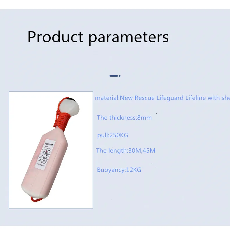 30 Meters Safety Lifebuoy Floating Lifeline - Buy Lifesaving Rope ...