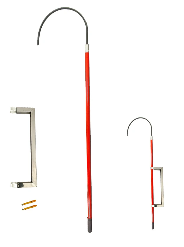 45KV High Voltage Fiberglass Insulated Rescue Hook - Safe & Durable