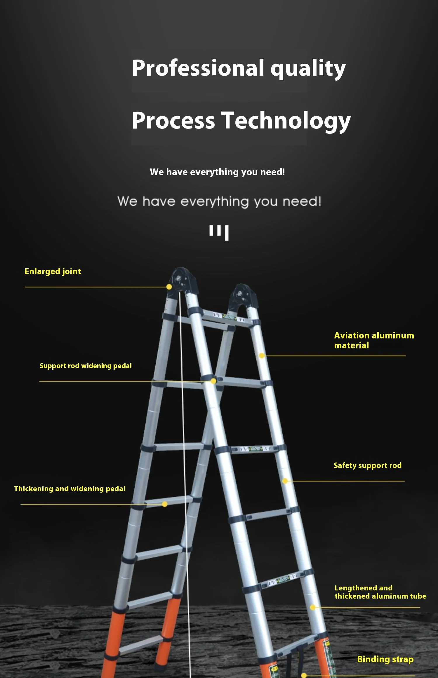 Hot Selling Modern Multipurpose Combination Expansion Ladder Single ...